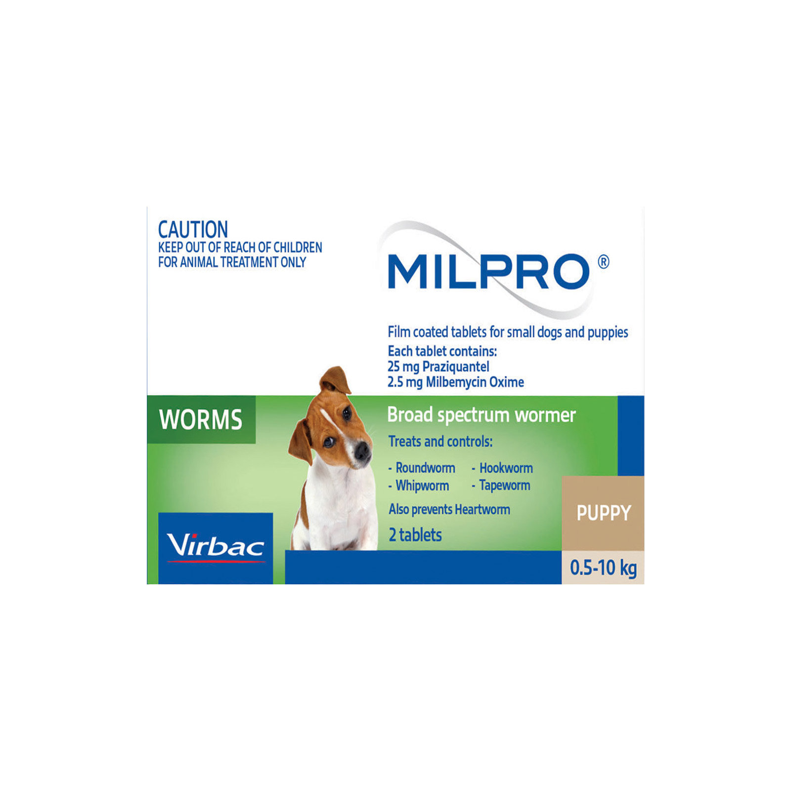 Click here for Milpro Allwormer For Dogs 0.5 - 5 Kg (Up To 11lbs)... prices