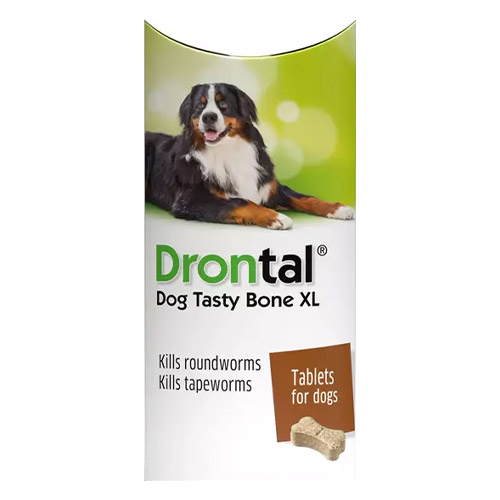 Click here for Drontal Tasty Bone For Large Dogs 35kg (77lbs) 1 T... prices