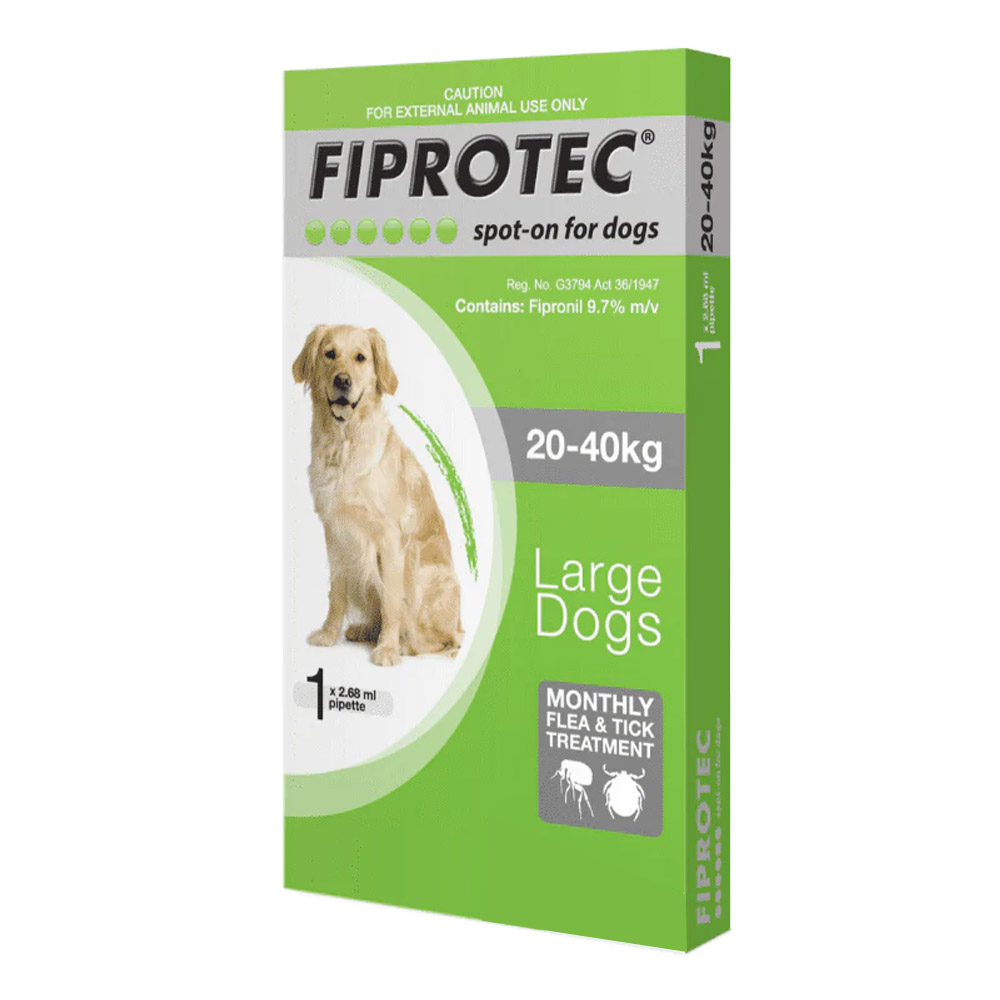 Click here for Fiprotec Spot-On For Large Dogs 44-88lbs (Green) 3... prices