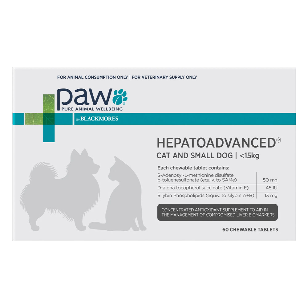 Click here for Paw Hepatoadvanced For Cat And Small Dog 60 Tablet prices